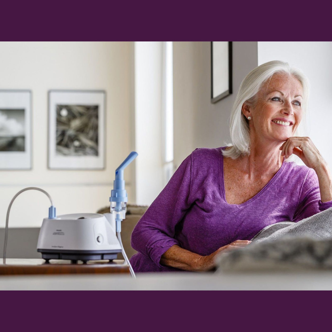 Philips Respironics InnoSpire Elegance Compressor Nebulizer Machine ...